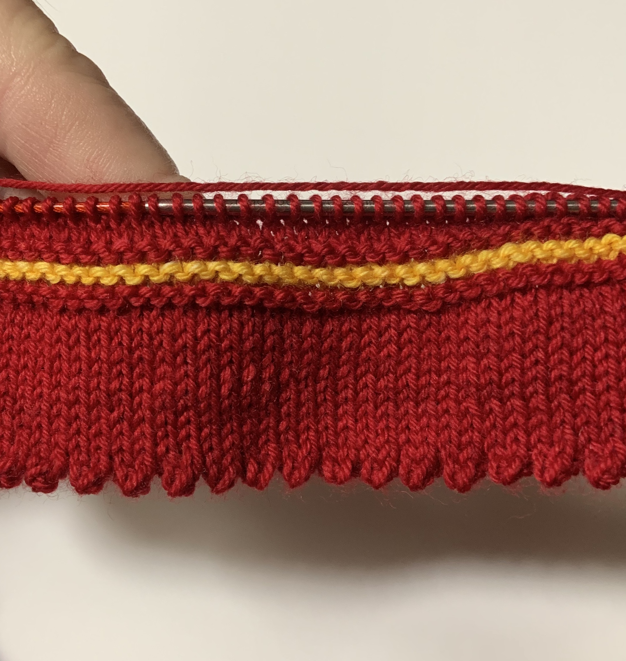 Knitted Picot Hem – Lizzie Knitzz