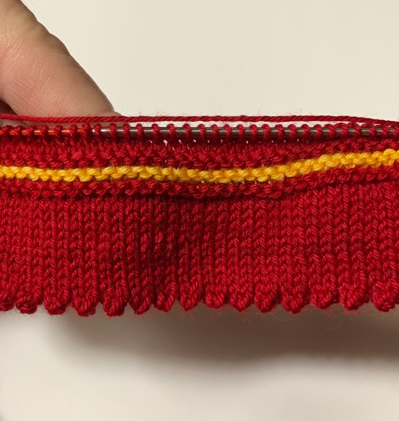 Knitted Picot Hem – Lizzie Knitzz